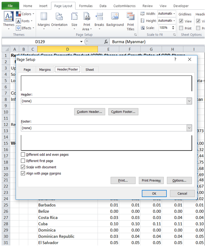 ExcelMadeEasy Add Footer With Automatic Page Numbering In Excel