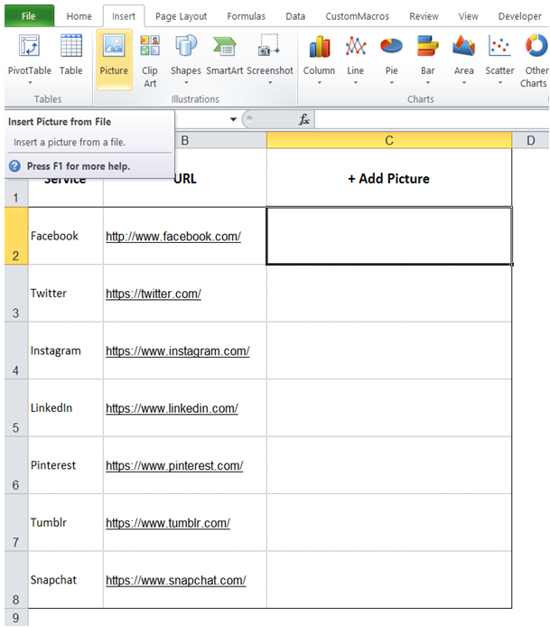 ExcelMadeEasy Insert Picture In Cell In Excel