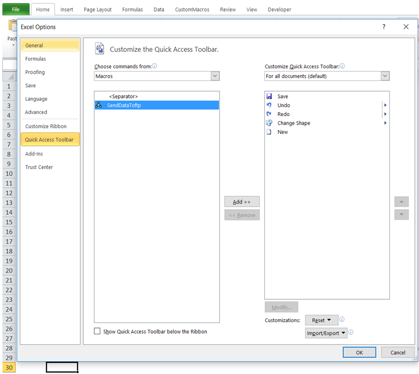 ExcelMadeEasy Quick Access To Macro Ribbon In Excel