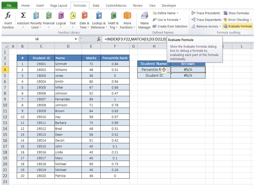 ExcelMadeEasy Trace Error And Step Through Formula In Excel