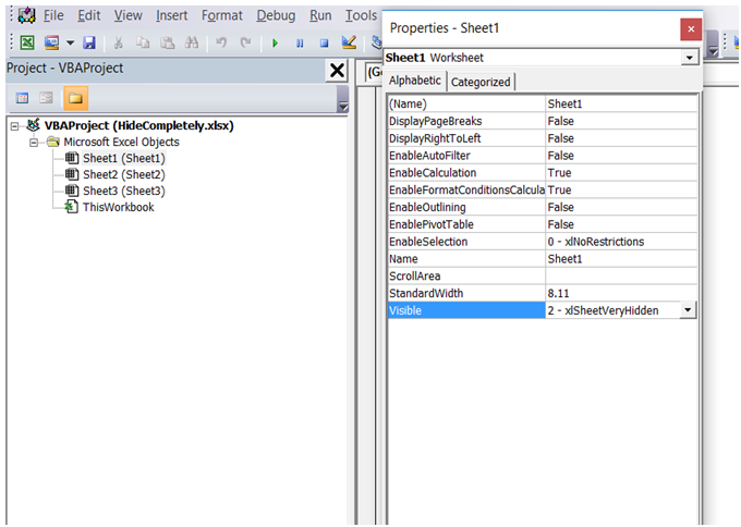 ExcelMadeEasy Vba Hide A Sheet Completely In Excel